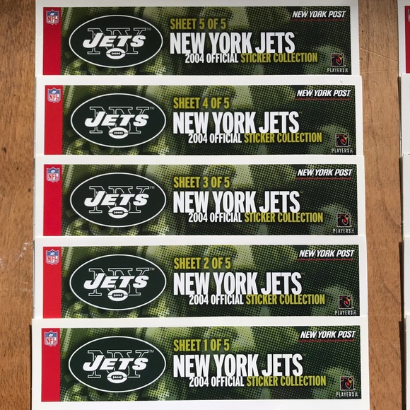 Players Inc | Toys | 204 Ny Jets Giants Sticker Collection | Poshmark